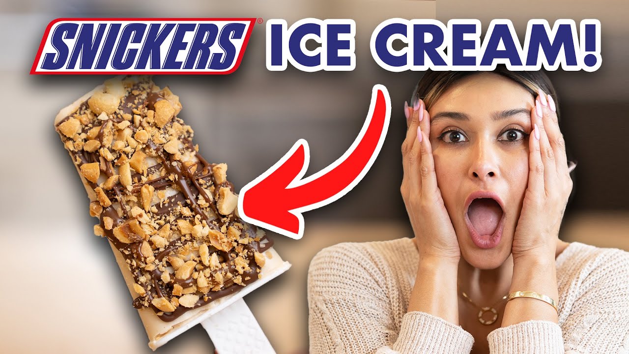 Snickers ice cream recipe | Low calorie | Low carb | High protein ...
