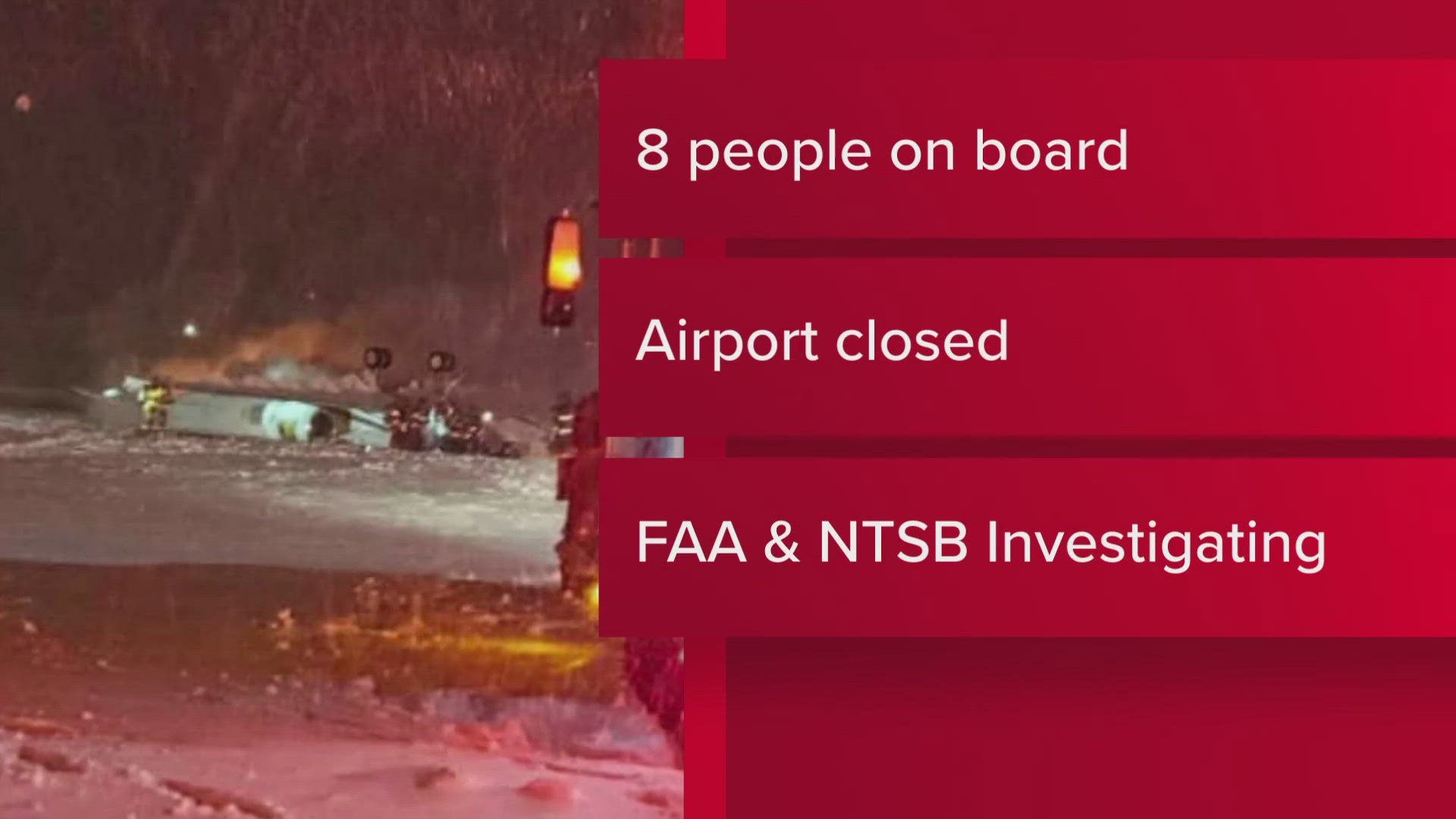 Several flights canceled following plane crash at Bangor airport