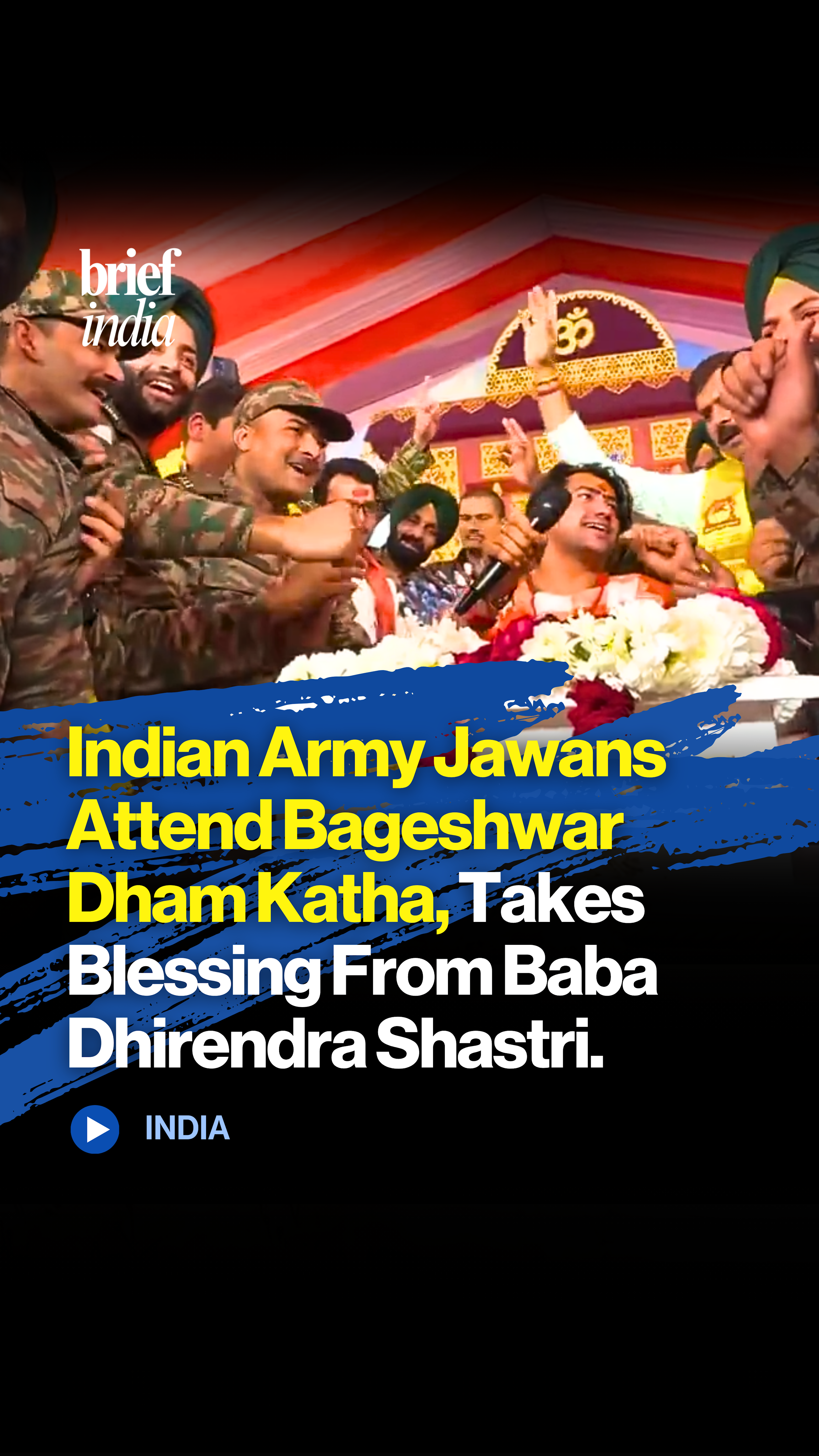 Indian Army jawans attend Bageshwar Dham katha: Netizens react