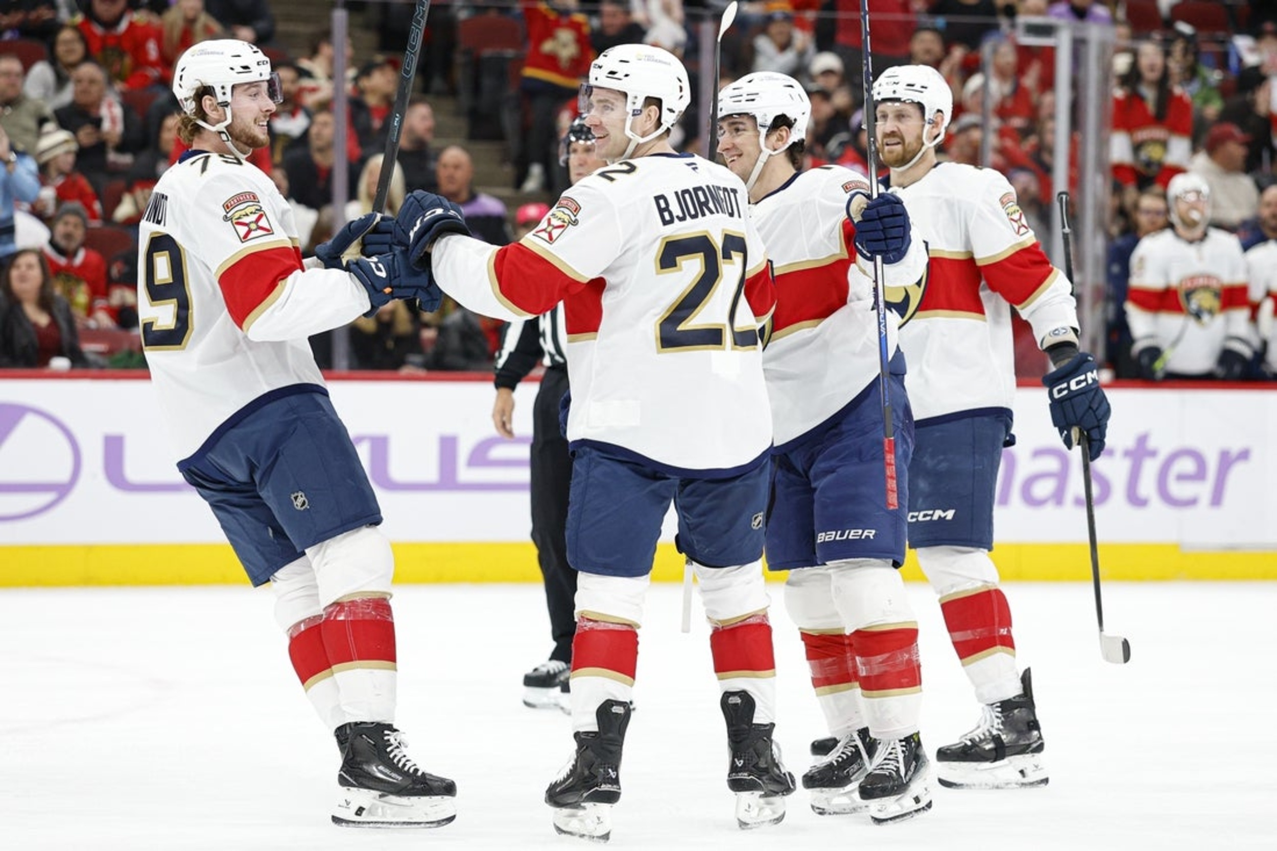 Tobias Bjornfot's surprise game propels Panthers past Blackhawks