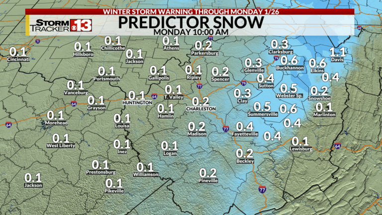 Flash freeze & light snow then Arctic week ahead