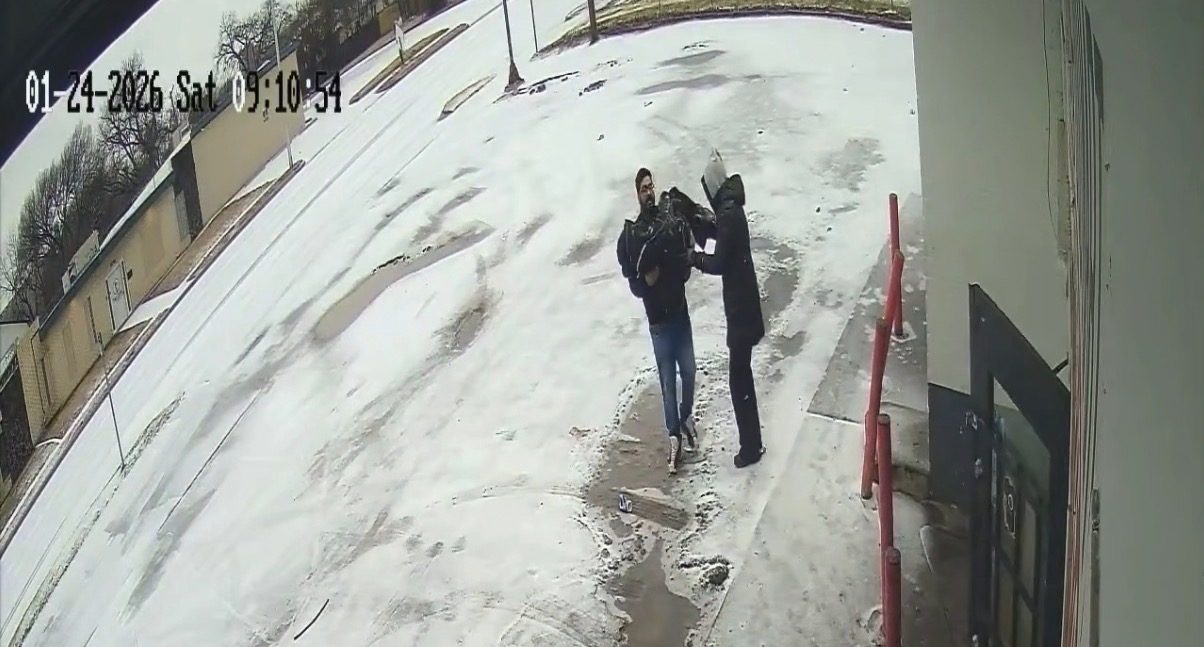 Store manager carries 'frozen' woman from outside during Texas winter storm