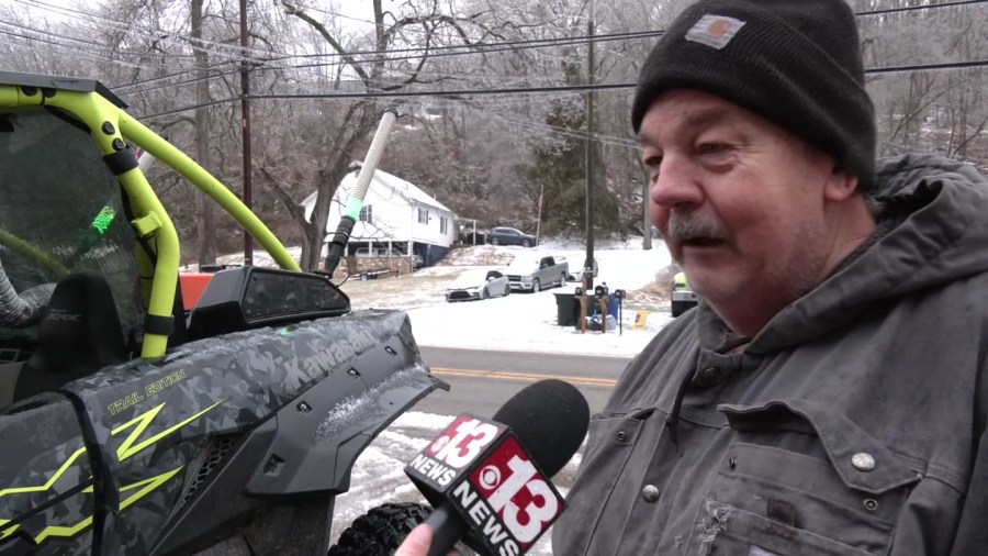 West Virginia man helps neighbors get out of driveways with snow plow