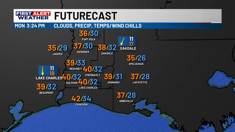 First alert forecast: Frigid temperatures and wind chills arrive tonight