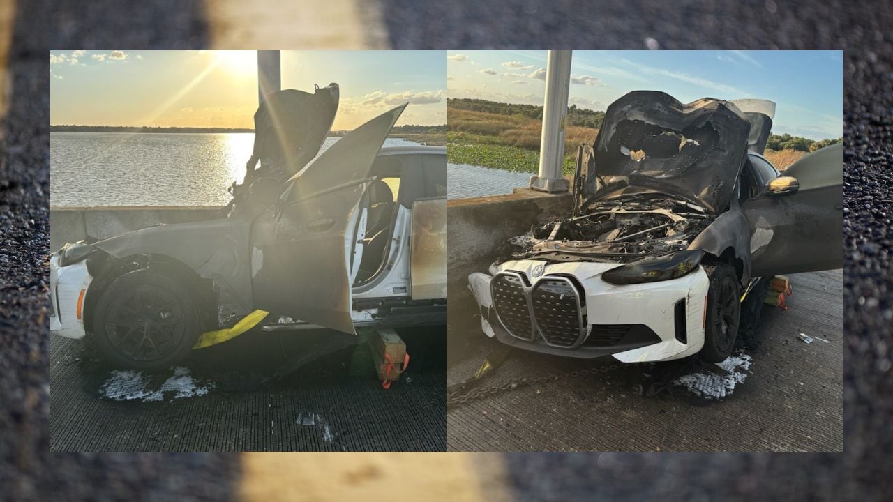 Car fire temporarily closes southbound lane of SR 417