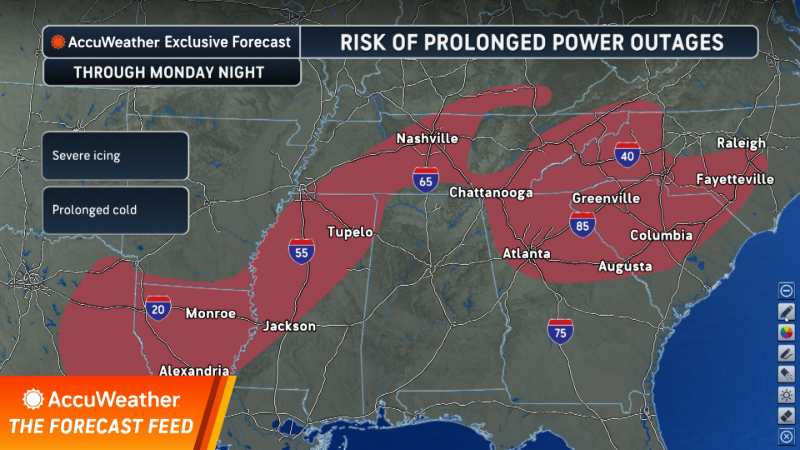 Dangerous situation across the South as more than a million lose power