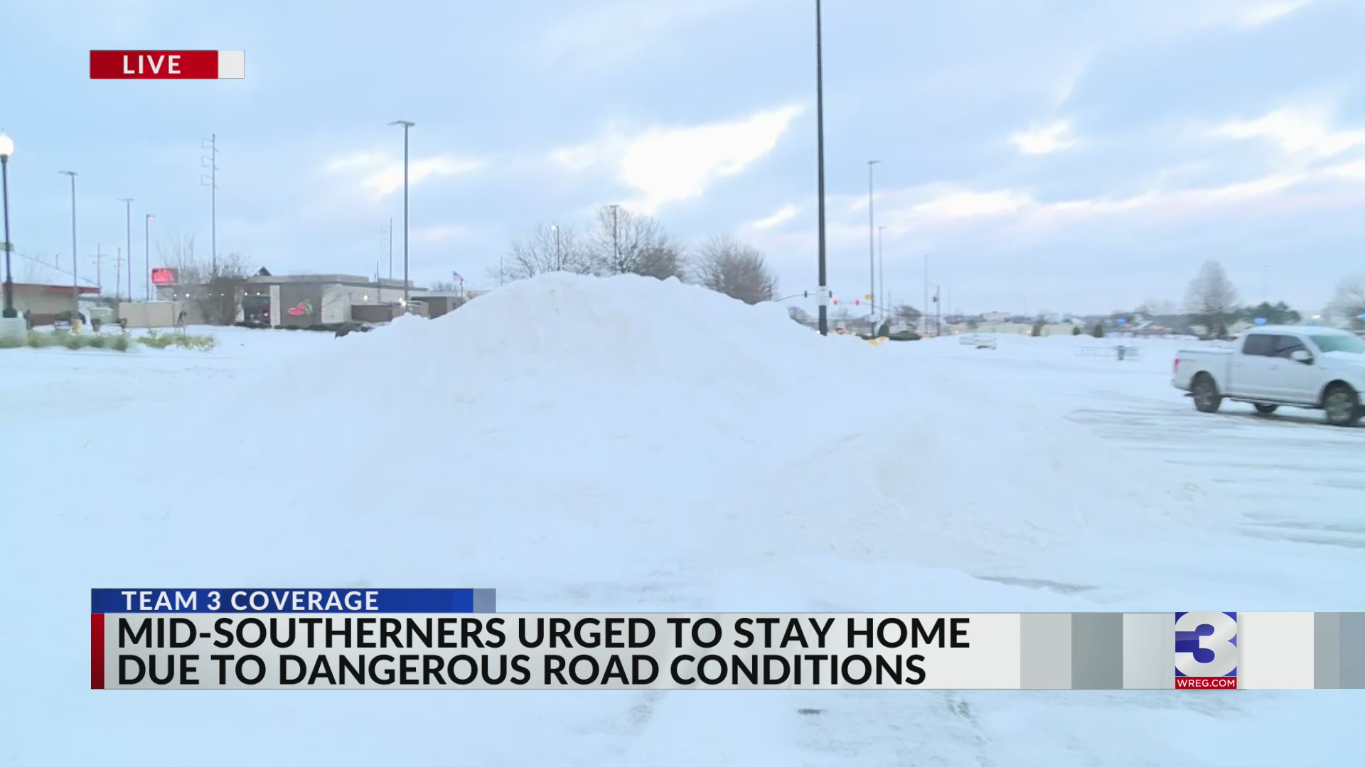 Drivers urged to stay home amid dangerous road conditions