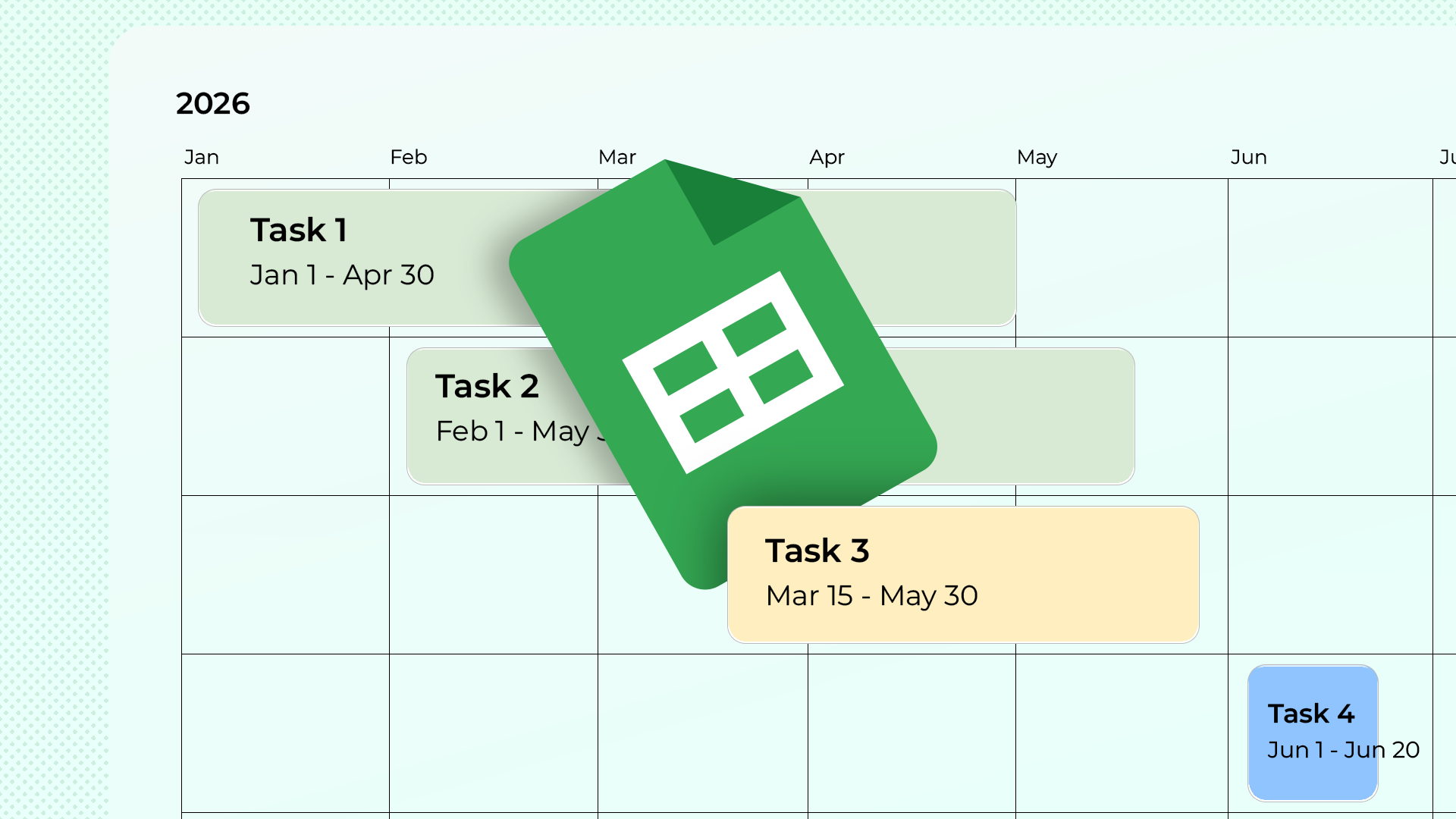 How to build a dynamic timeline in Google Sheets