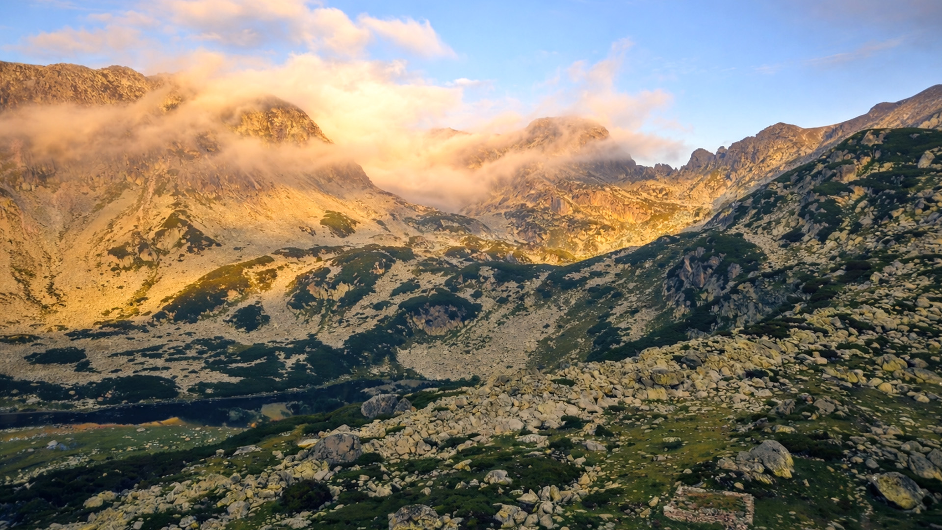 Mountain scenery in Transylvania