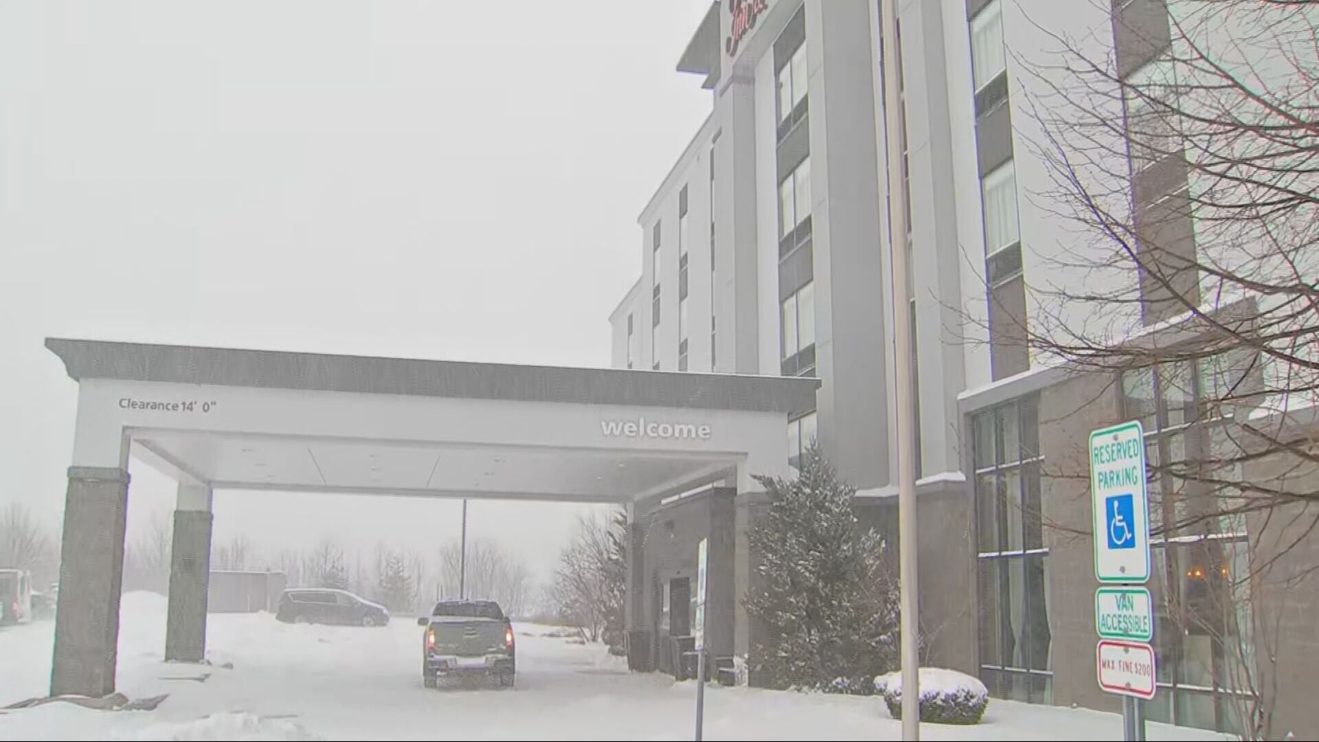 Hotel guests snowed in after attending wedding the night before ...
