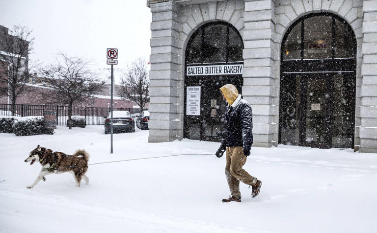 Storm sets a daily snowfall record in several Pa. cities