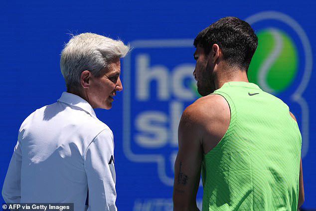 World No. 1 Carlos Alcaraz caught using banned device before Aussie ...