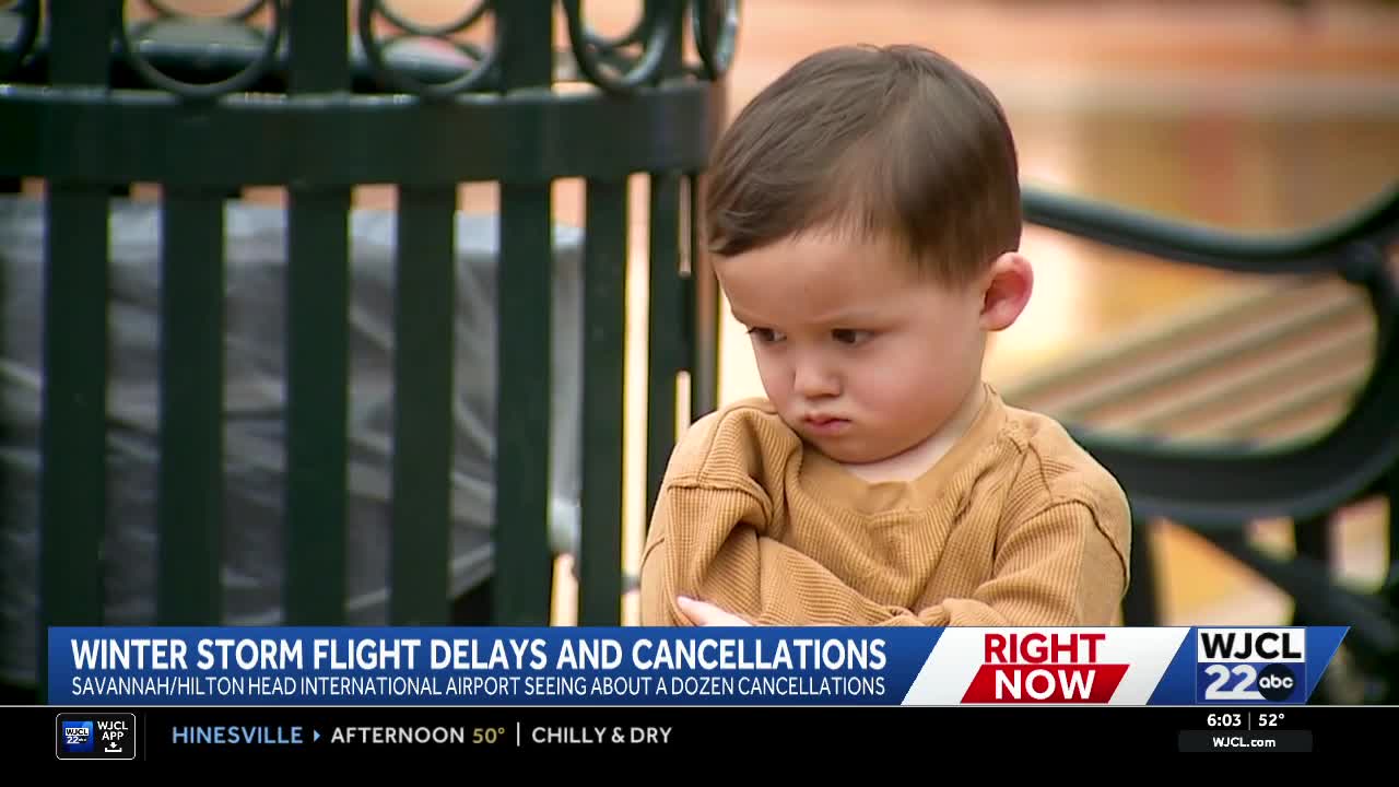 Nearly all flights delayed or canceled at Savannah Airport as winter ...