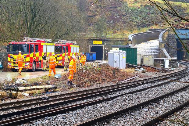 Urgent work to repair fire damage in railway tunnel continues overnight