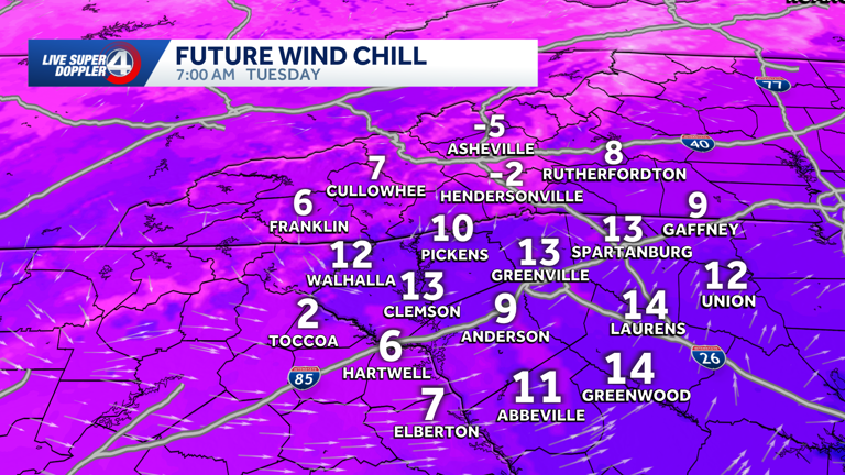 Winds pick up as freezing rain moves out of area; single-digit temps ...