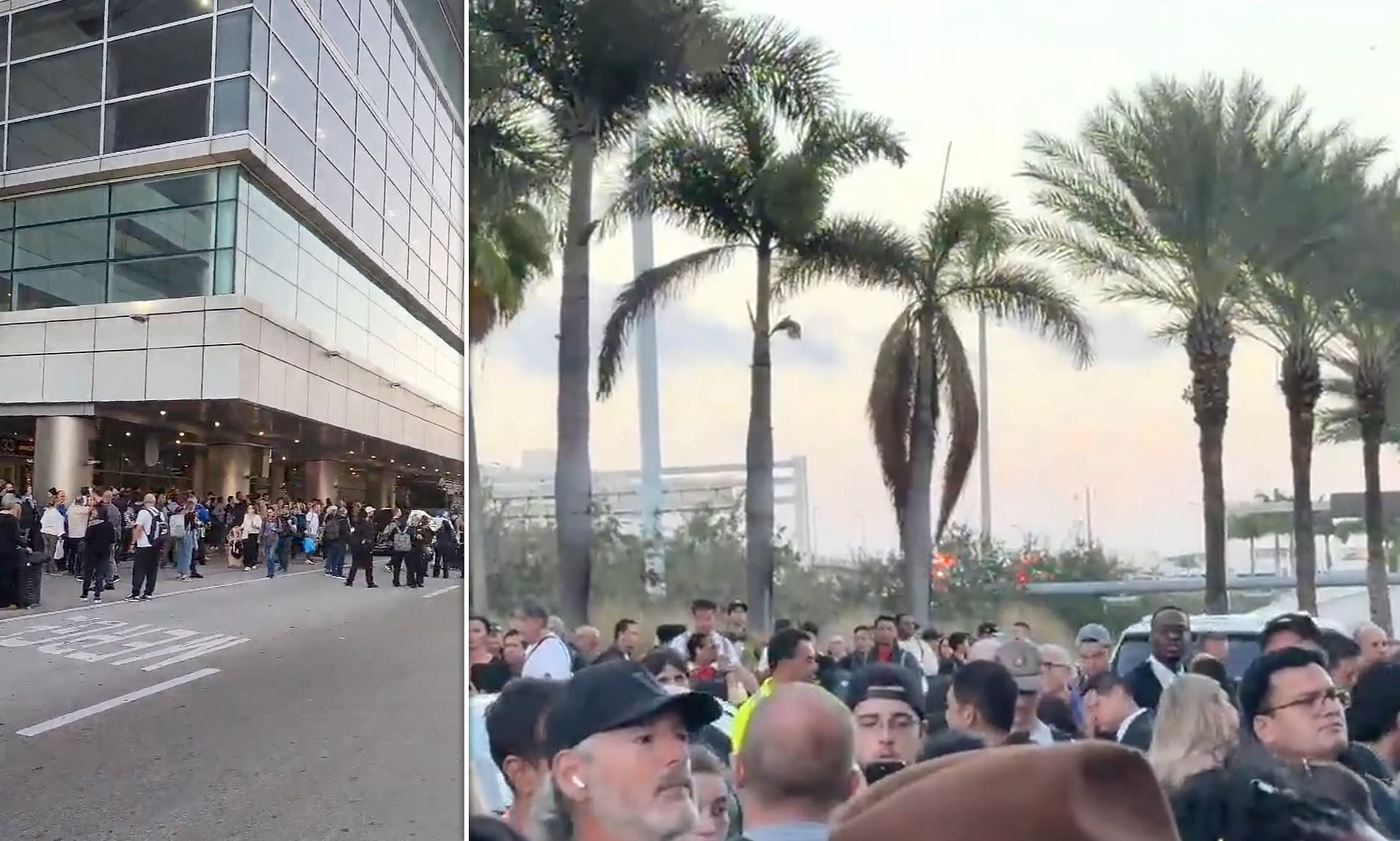 Miami airport evacuated amid security alert as passengers deal with ...