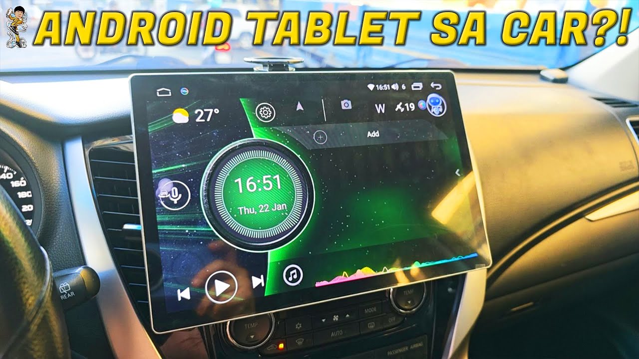A 13-inch Android tablet built right into a car dashboard