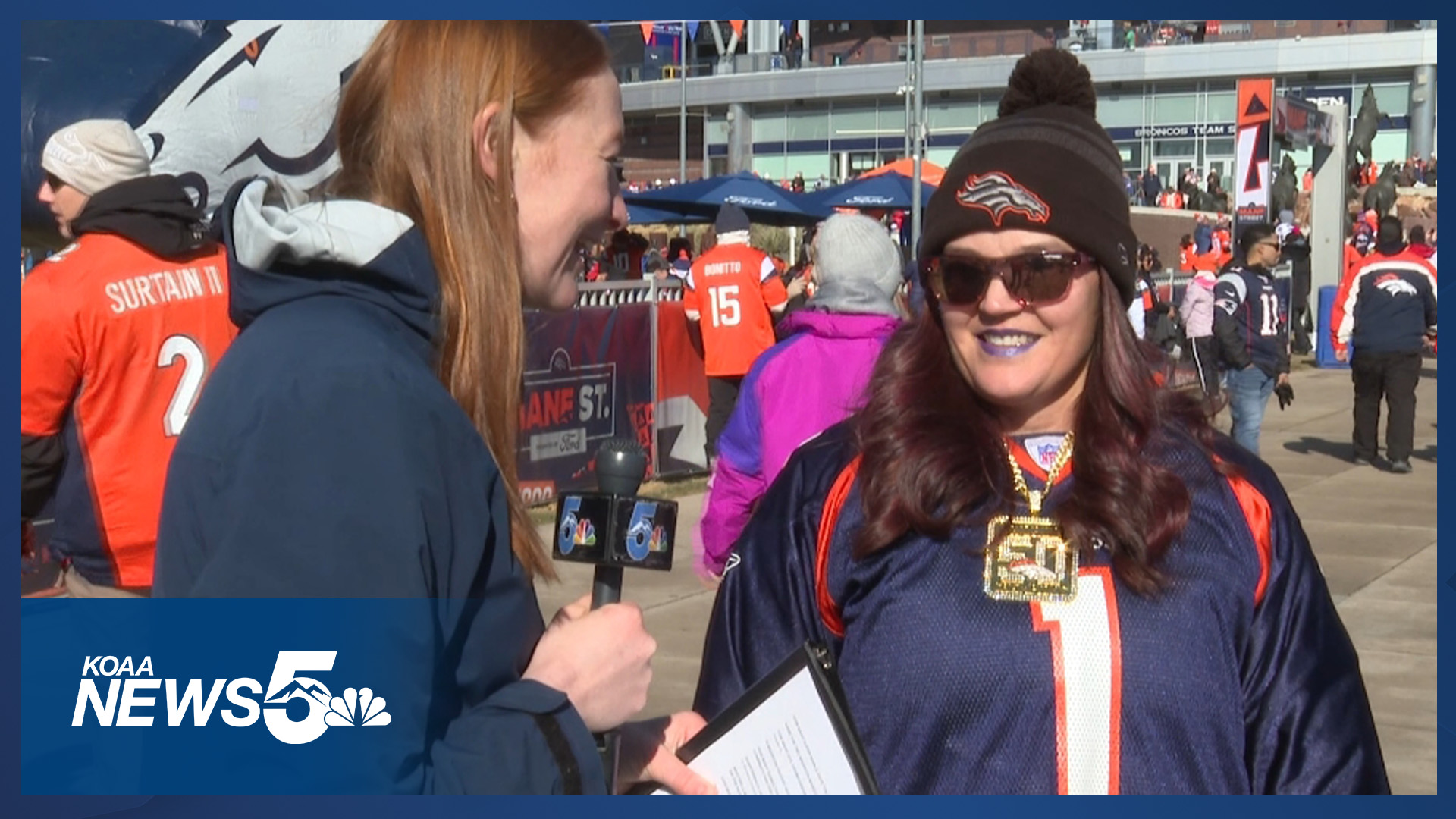 Broncos fans test their team knowledge ahead of the AFC Championship game