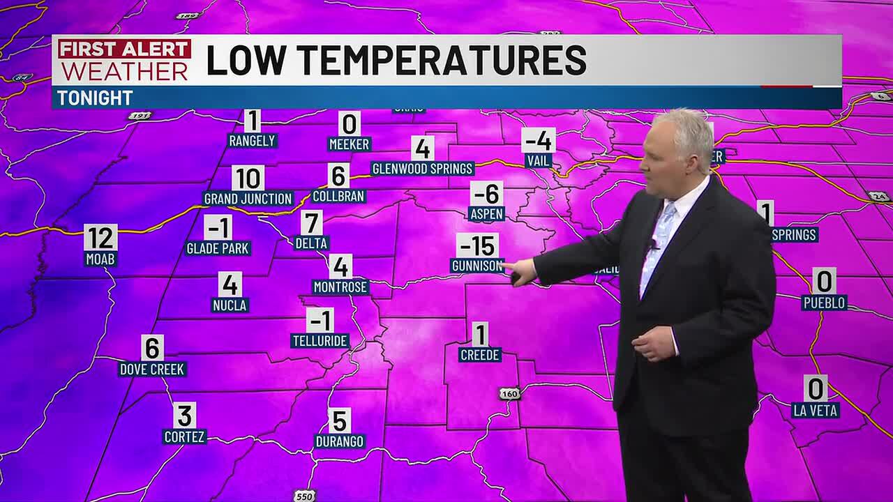 Mountain snow fades, deep cold chills us tonight