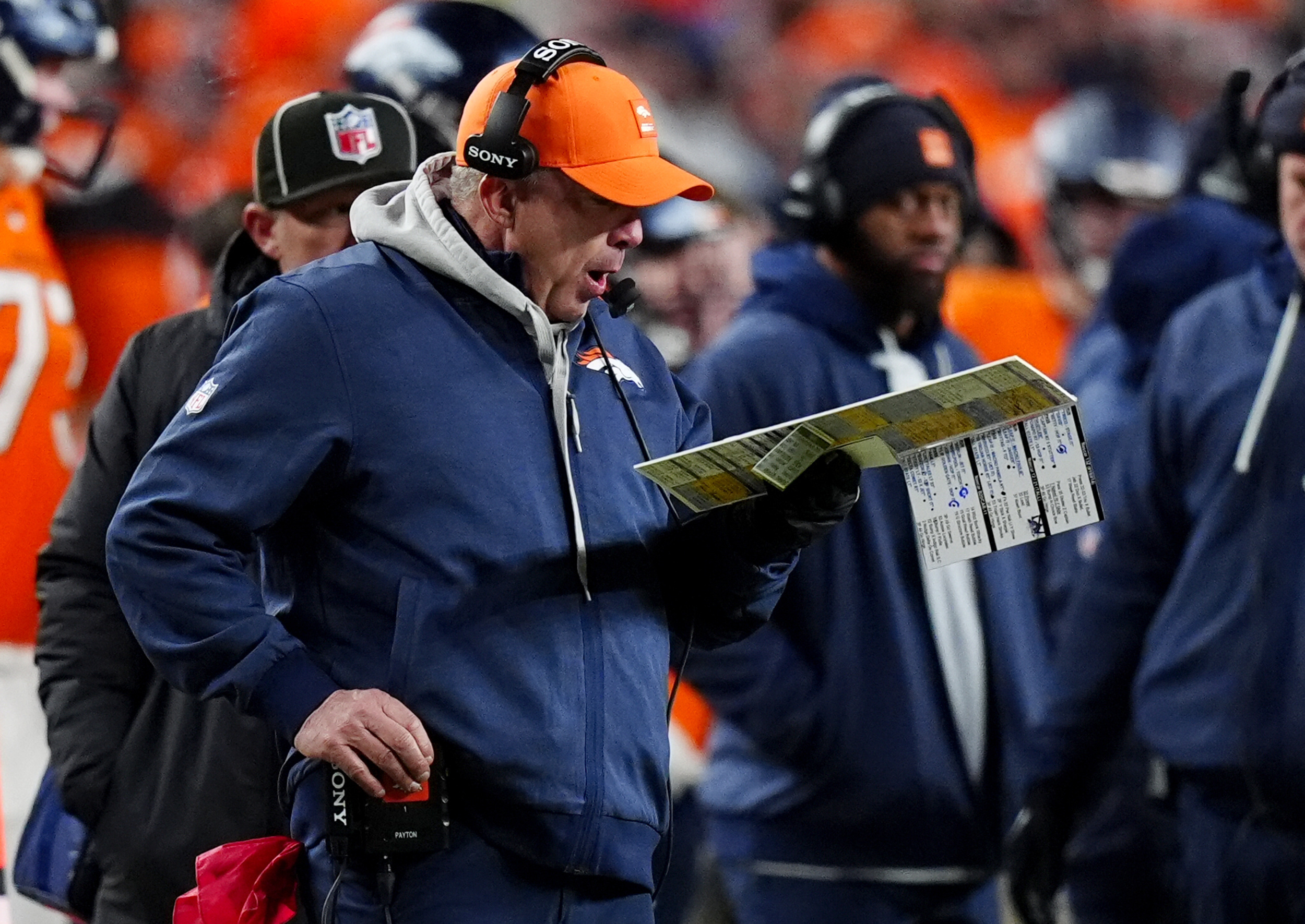 Broncos HC Sean Payton discusses controversial fourth-down call in AFC ...