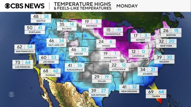 Dangerous cold temperatures to follow massive winter storm