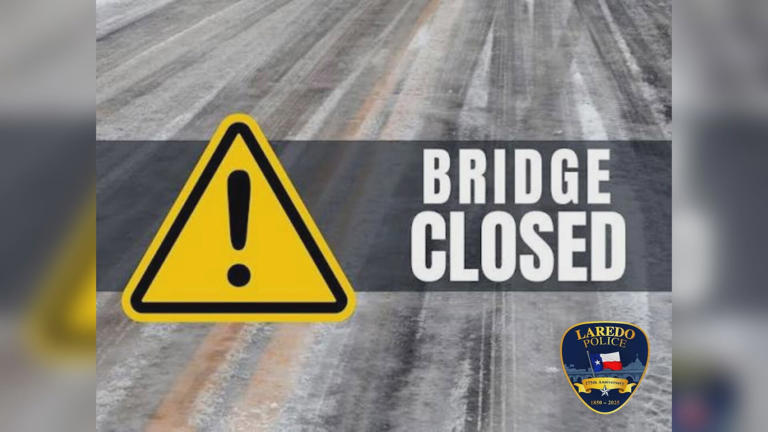 Laredo police announce bridge closures due to potentially icy conditions