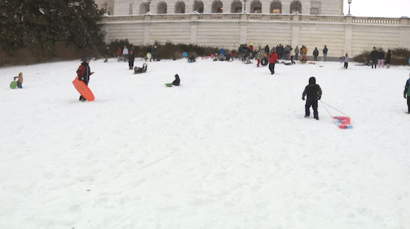 Winter storm causes parking issues and fun around DC