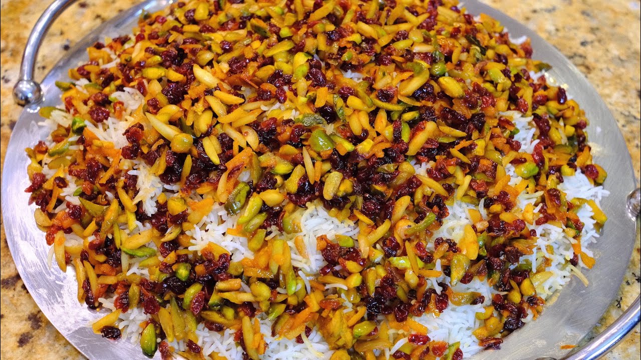 Gheymeh Nesar: Authentic Persian jeweled rice with meat stew