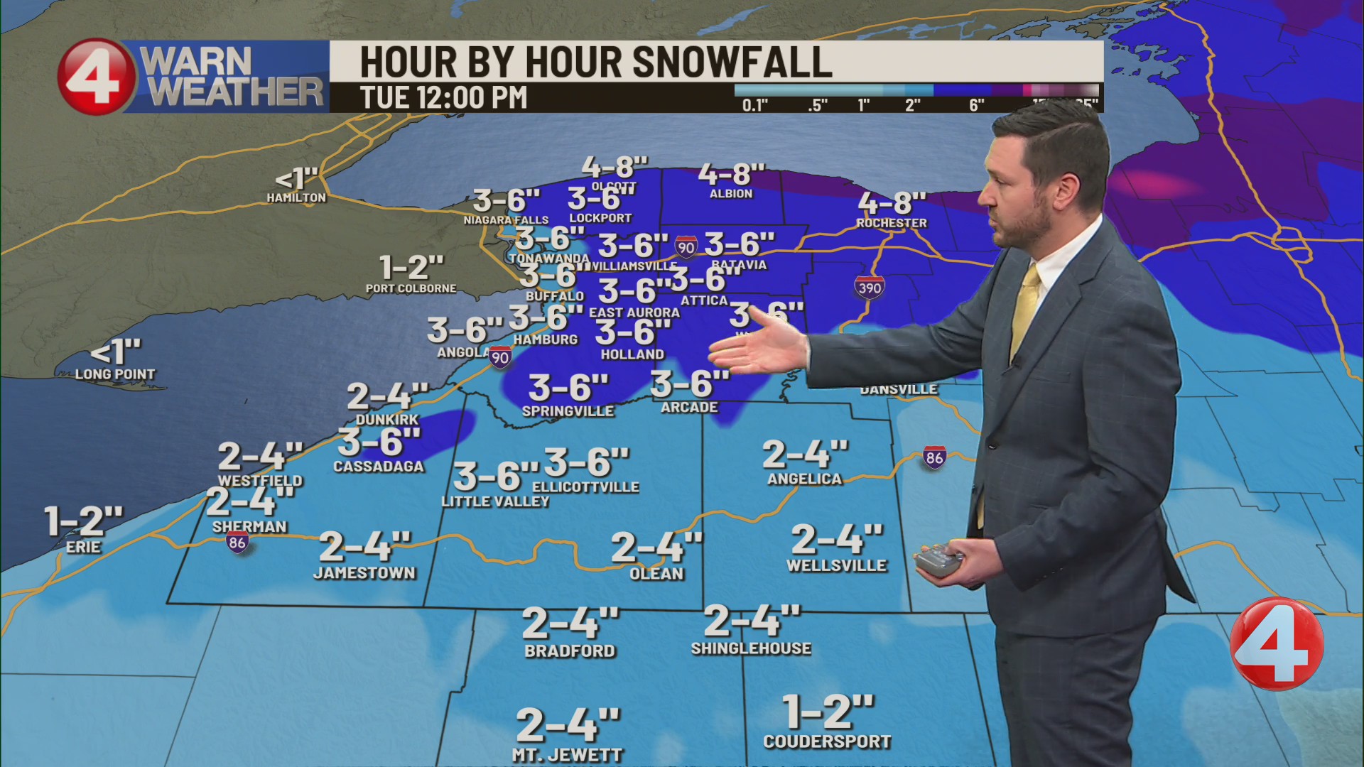 Buffalo weather update: 10 p.m., 1/25/26