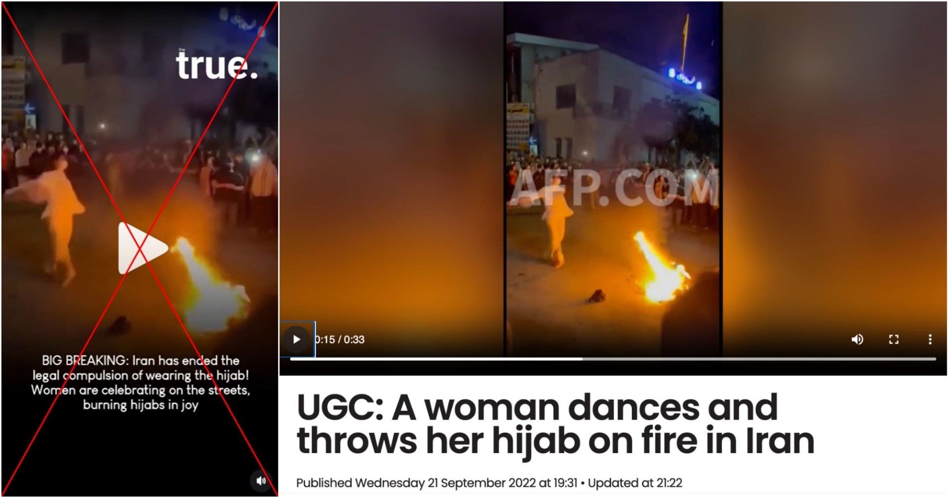 Video aksi protes diklaim salah sebagai perayaan berakhirnya kewajiban ...