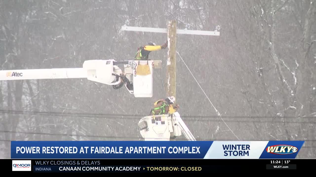 'We're stuck here': Fairdale residents without power for hours at ...