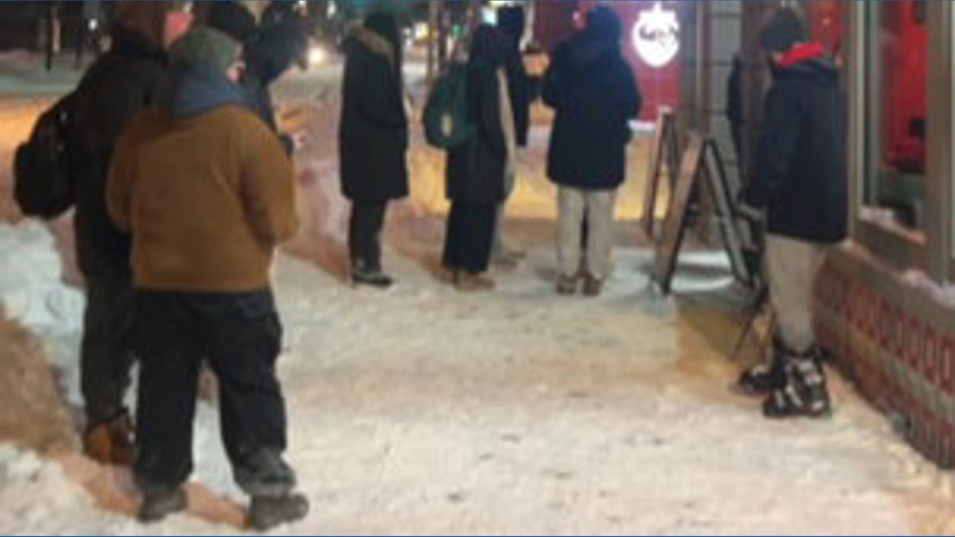 Busy Buckeye Donuts during winter storm