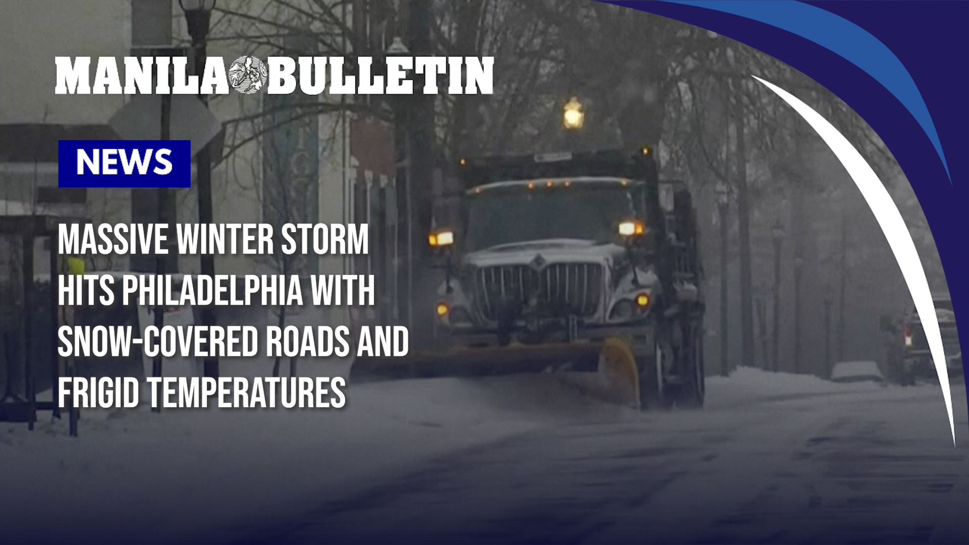 Massive winter storm hits Philadelphia with snow-covered roads and ...
