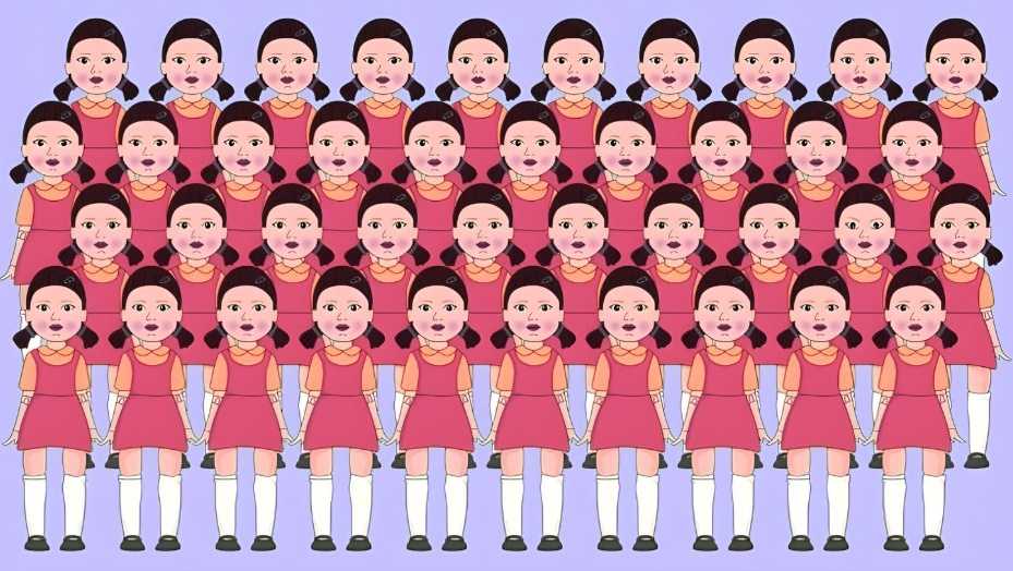 Seek and find: Only those with 20/20 vision can find the different girl ...