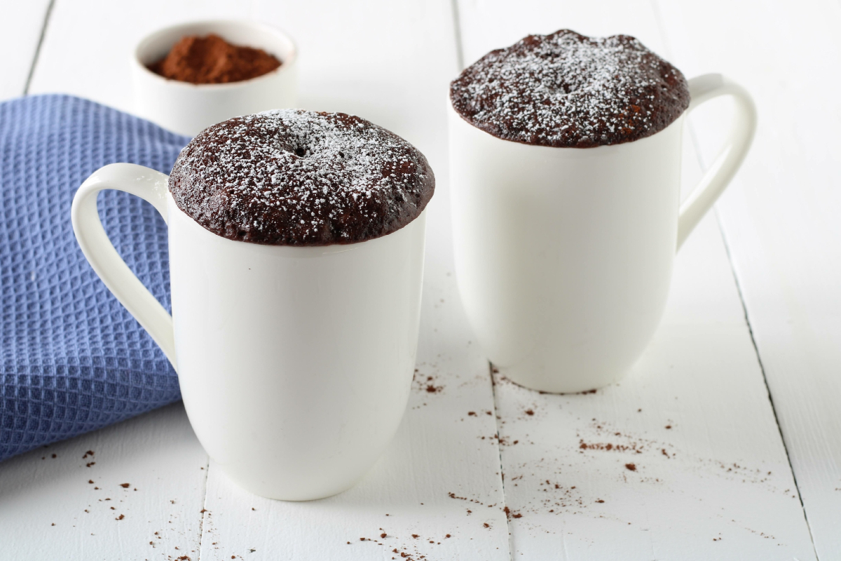 Eggless mug cake