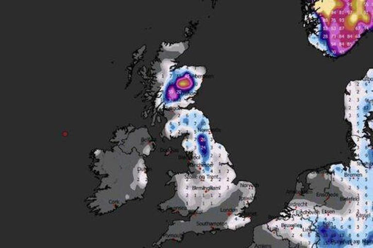 'Beast from the East' to hit as new snow maps show 10 inches to blanket ...
