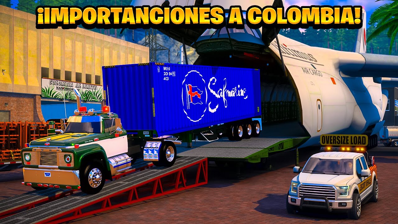 ¡Mula recoge carga importada a Colombia! | American Truck Simulator