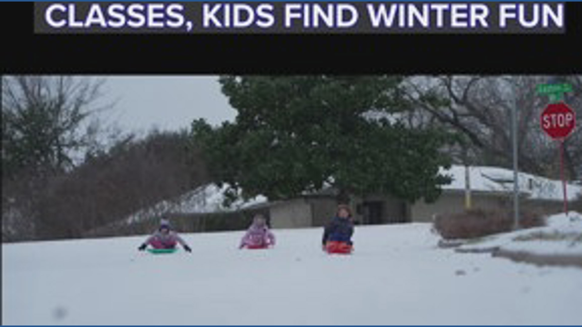 Kids Find Winter Fun After Dallas Schools Canceling Classes