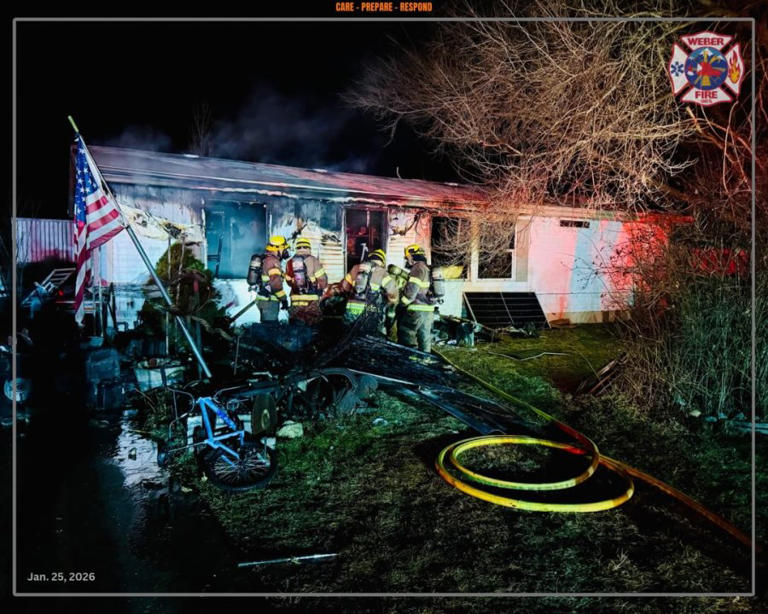 Weber County house heavily damaged after being 'fully engulfed' in ...