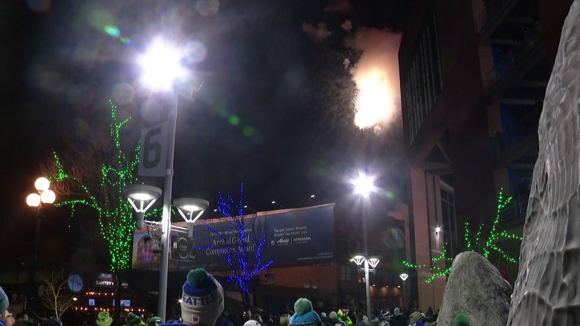 Seahawks fans celebrate NFC Championship win