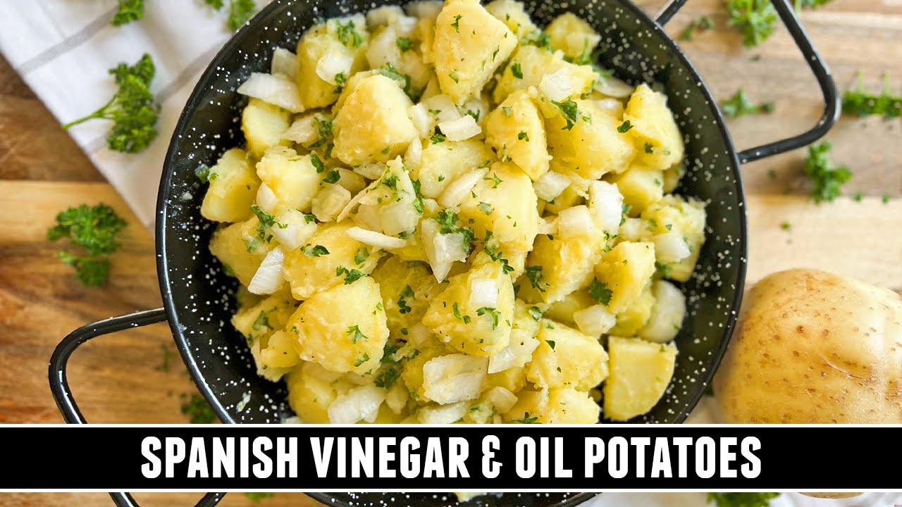 Spanish vinegar & oil potatoes: Traditional recipe from Cádiz, Spain