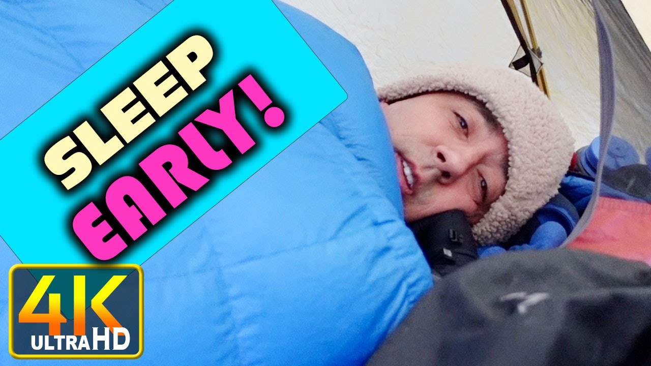 How to winter camp sleeping preparation solo save time