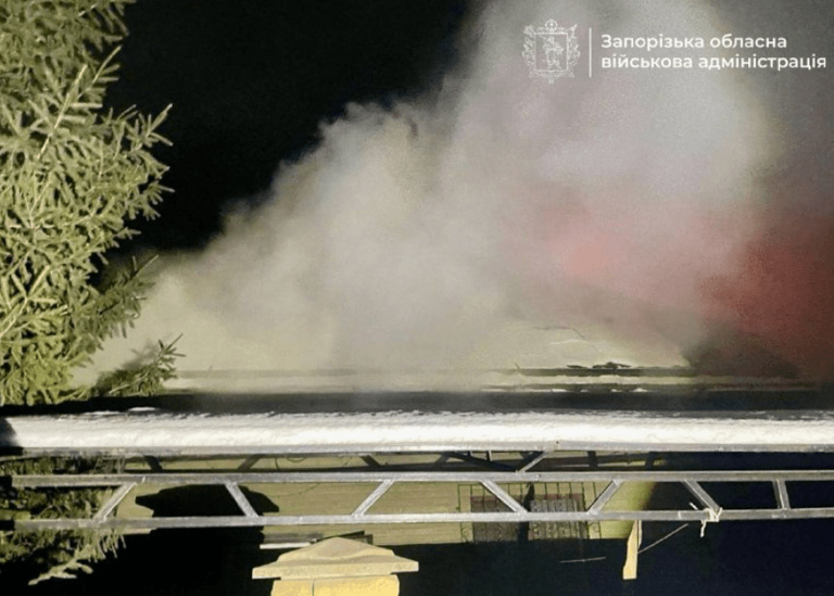 Repeated overnight Russian attacks damage residential areas in Zaporizhzhya