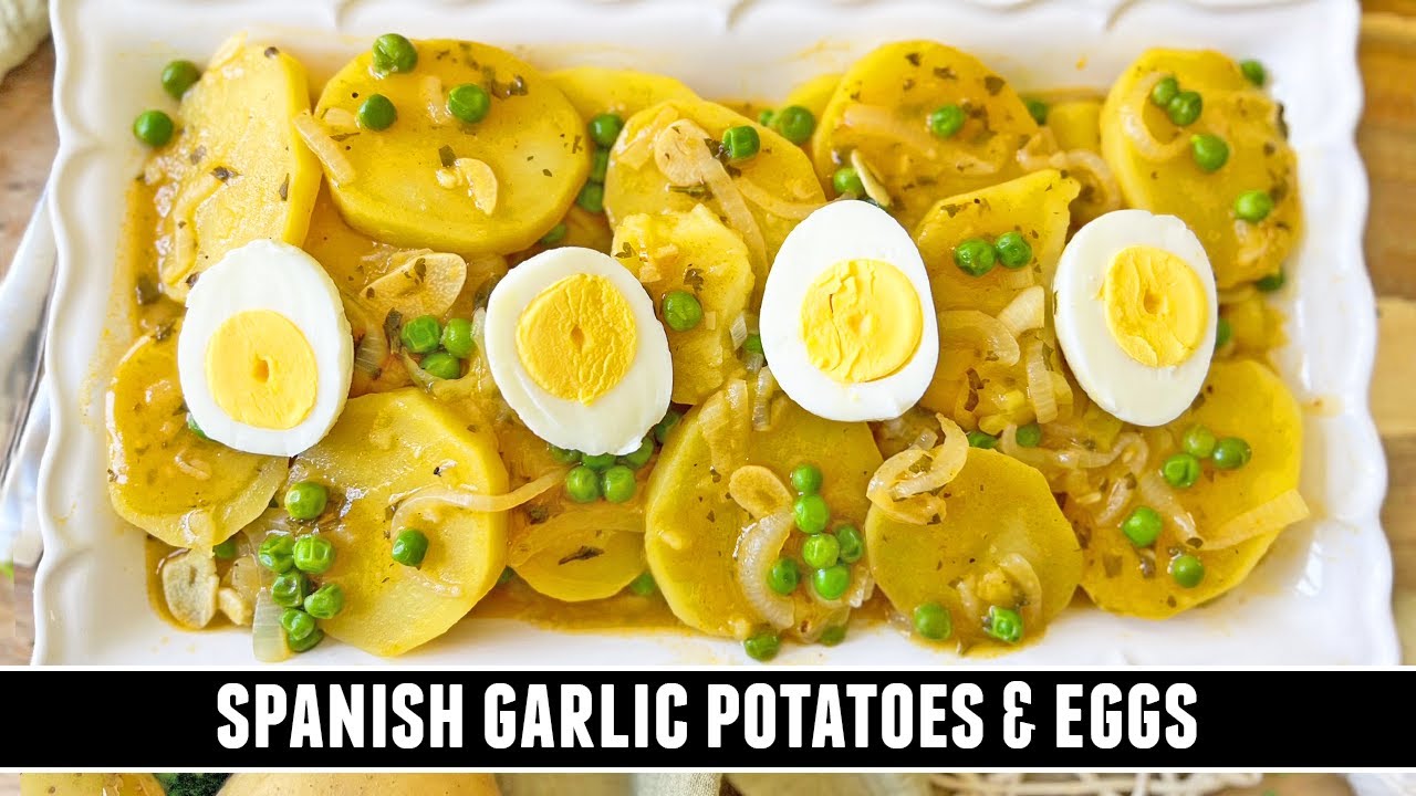 Spanish garlic potatoes & eggs: Classic recipe from the Basque Country