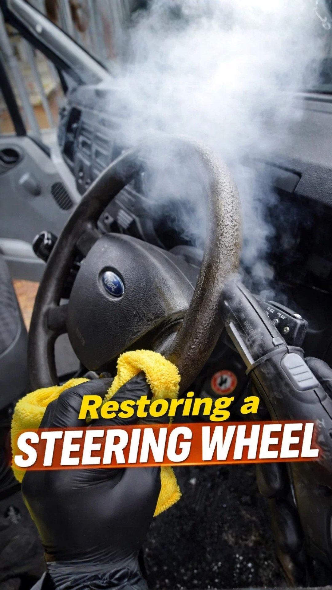 POV restoring a cracked steering wheel