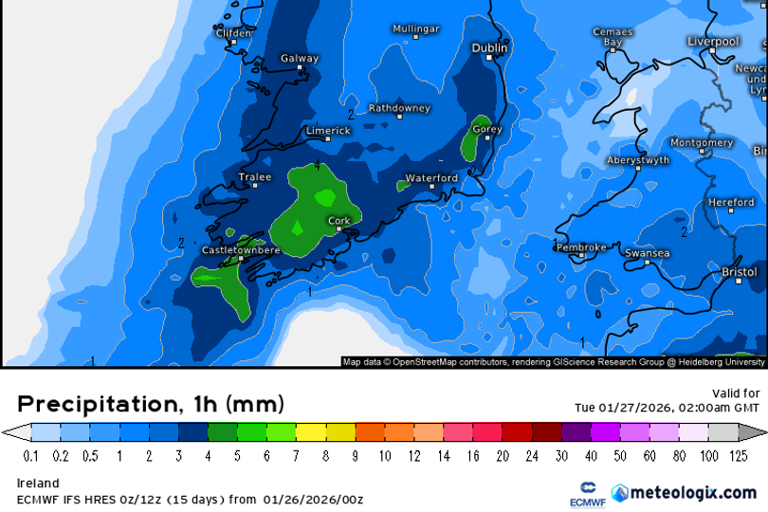 Met Éireann make snow change with wet and wild Ireland weather update