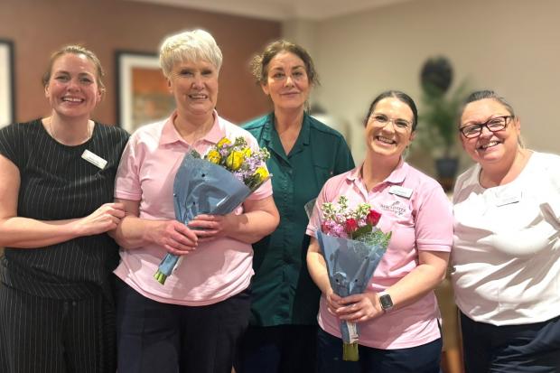 'Pink ladies' at care home thanked for making 'real difference'