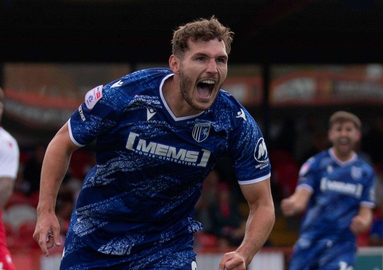 Striker Josh Andrews created Gillingham’s opener at Harrogate and won ...