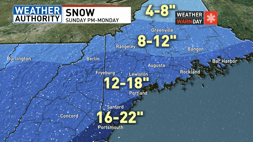 Snow becomes lighter Monday before more accumulation Monday night