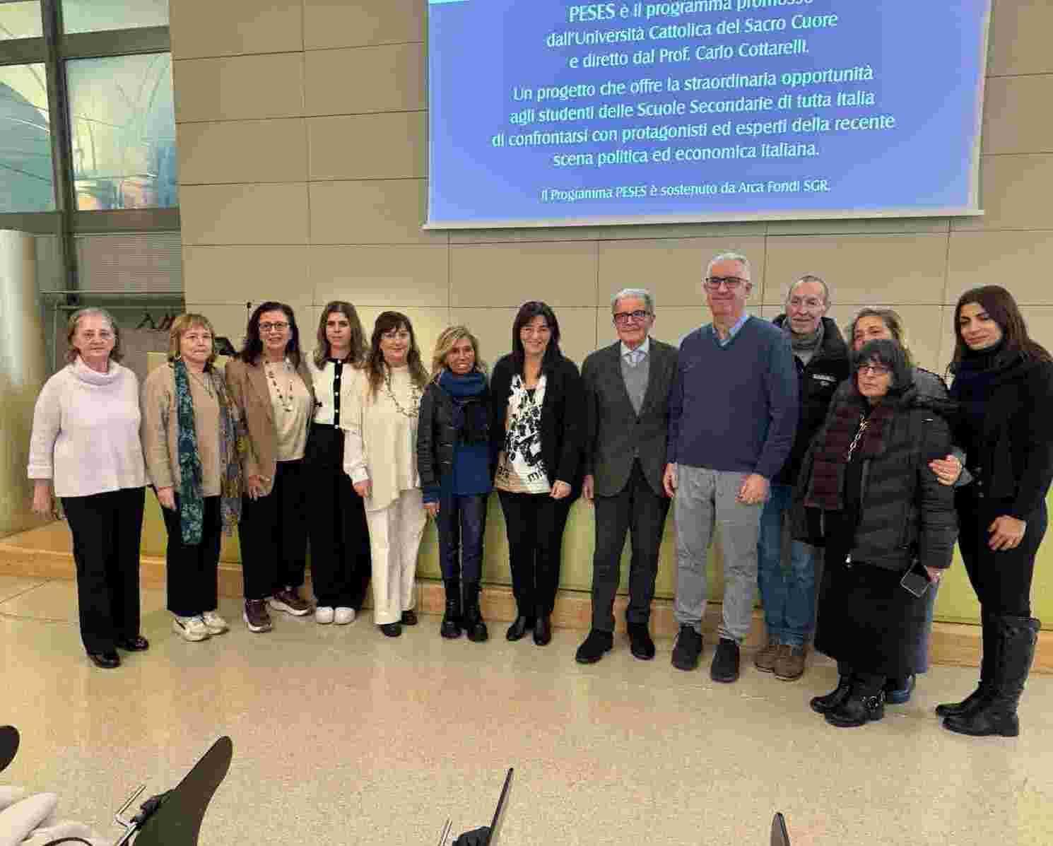 Romano Prodi professore per un giorno allo Scaruffi-Levi-Tricolore